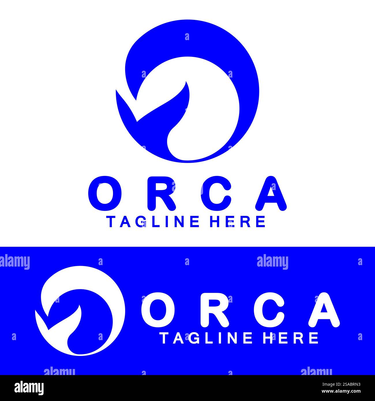 Killer whale Orca logo design vector illustration Stock Vector Image ...