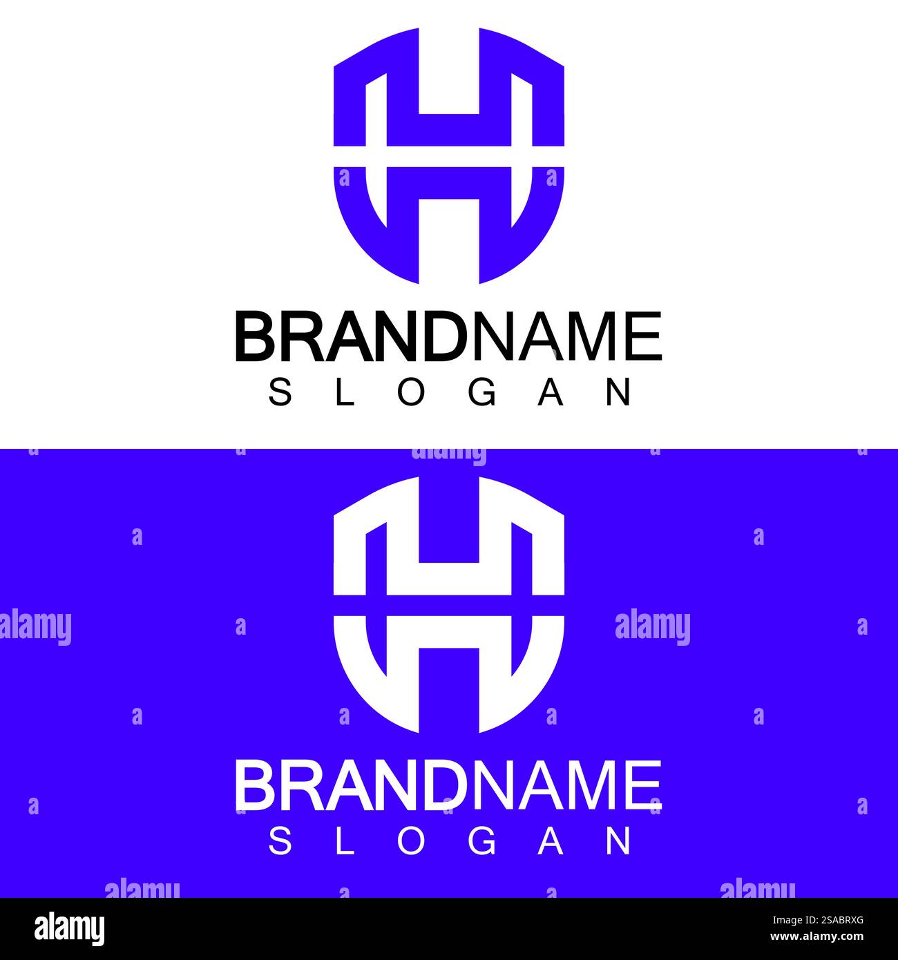 Abstract Letter H Shield Logo Design. Shield Line shape letter H monogram for company Security ...