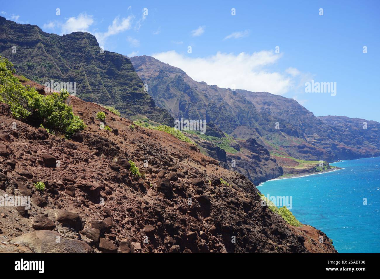 Breathtaking view of Na Pali Coast, Kauai, Hawaii – rugged cliffs ...