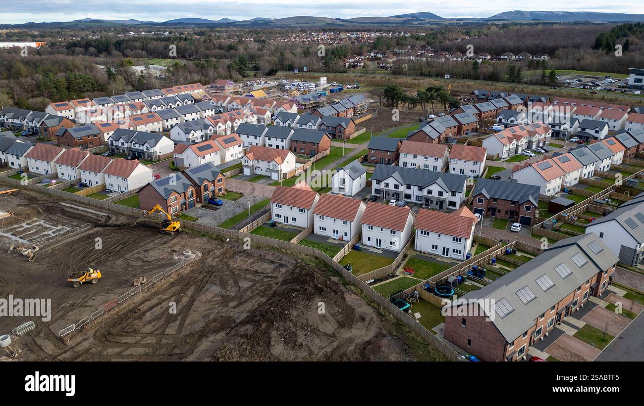 New road construction site aerial hi-res stock photography and images ...