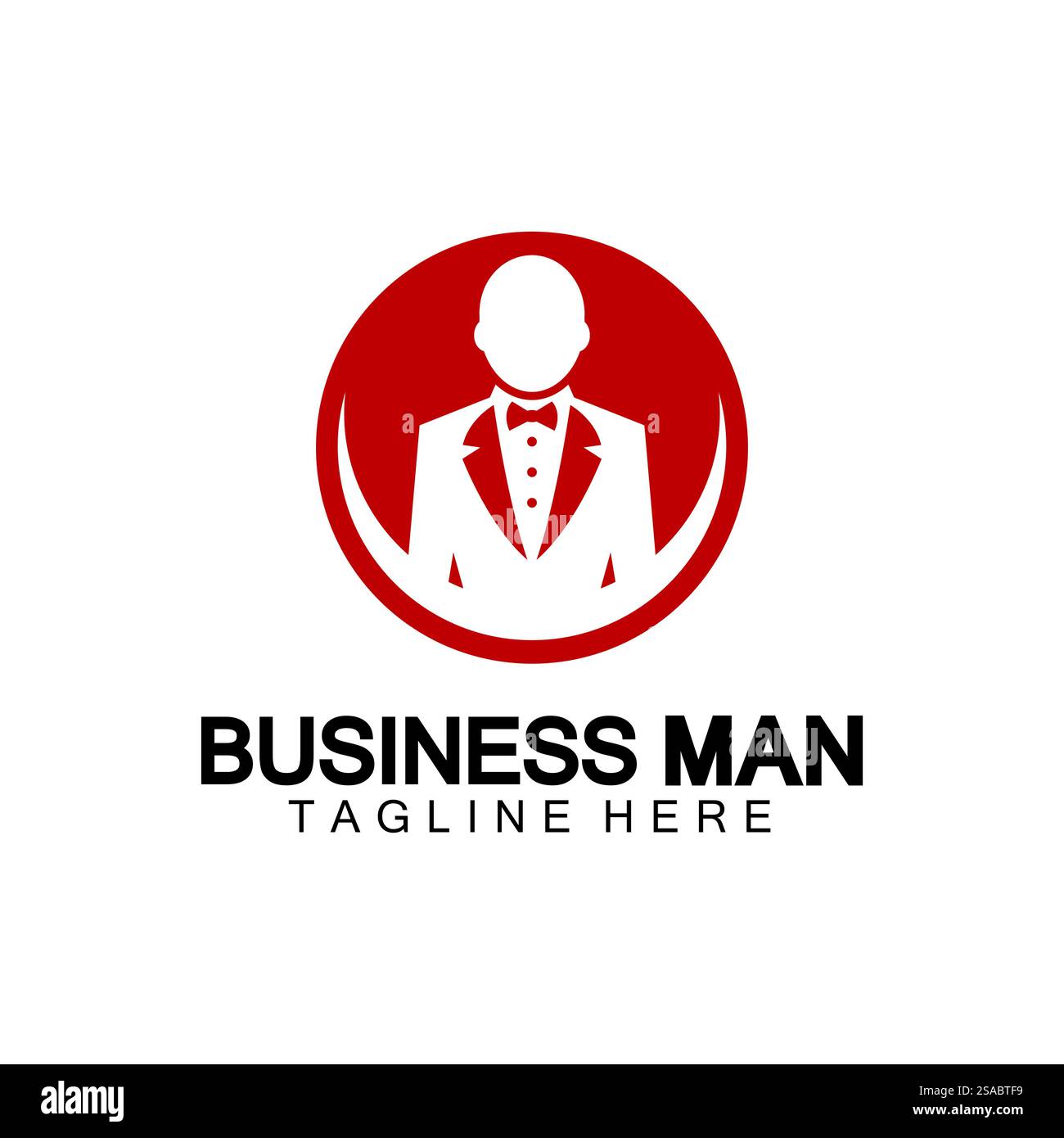Businessman logo design vector icon illustration Stock Vector Image ...