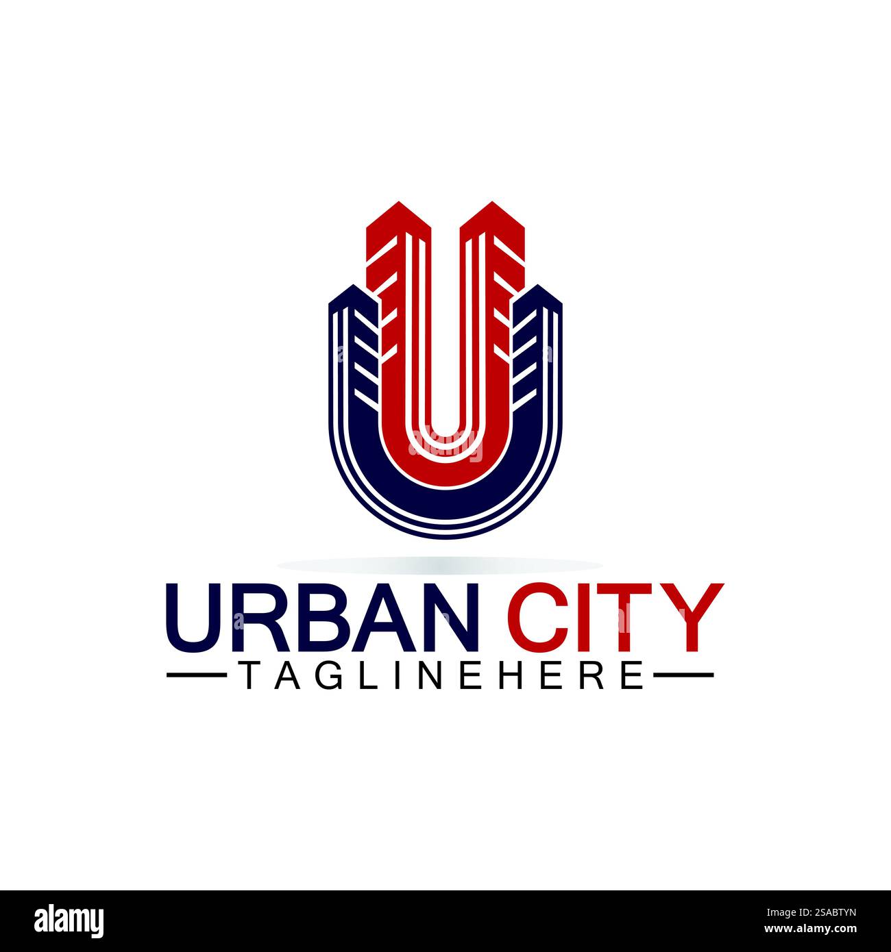 Letter U Urban Building Logo Vector Design. Urban icon, city tower ...