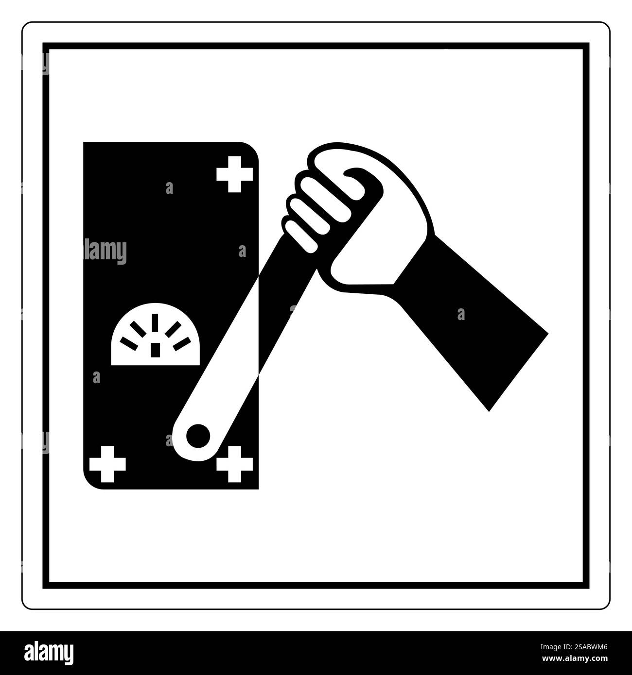 Illustration of a hand gripping a tool for measuring, emphasizing ...
