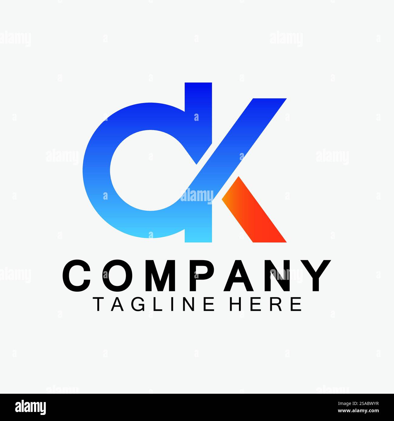 Initial Letter OK Logo Design Vector Template Stock Vector Image & Art ...