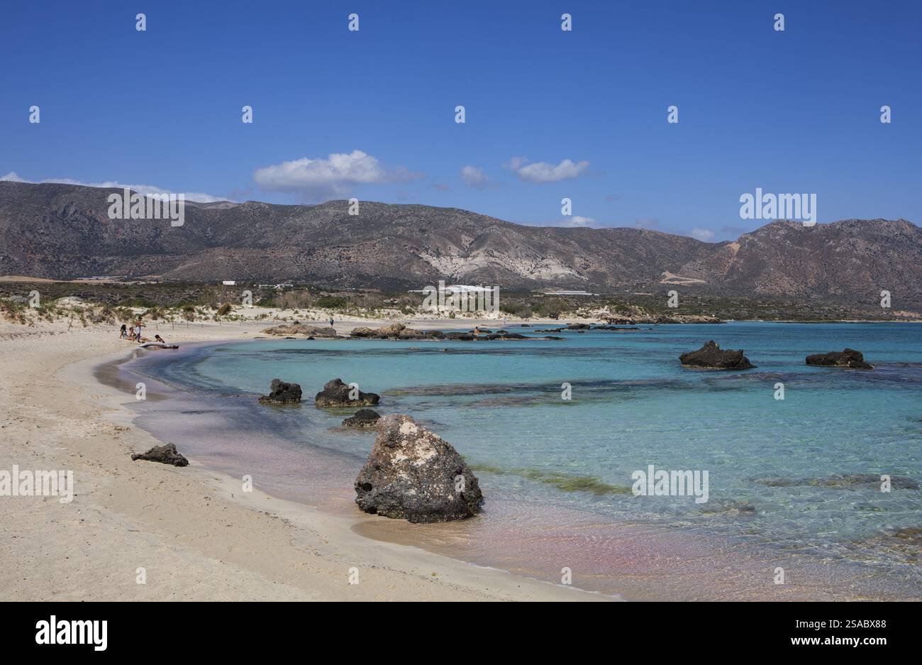 Elafonissi beach, south-west Crete, Crete, Greece, Europe Stock Photo ...