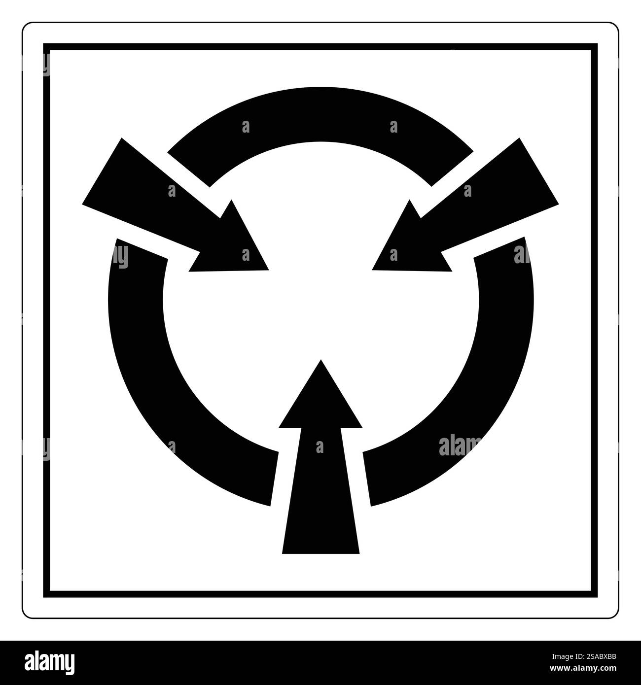 Circular Arrow Sign with Directional Arrows Stock Vector Image & Art ...