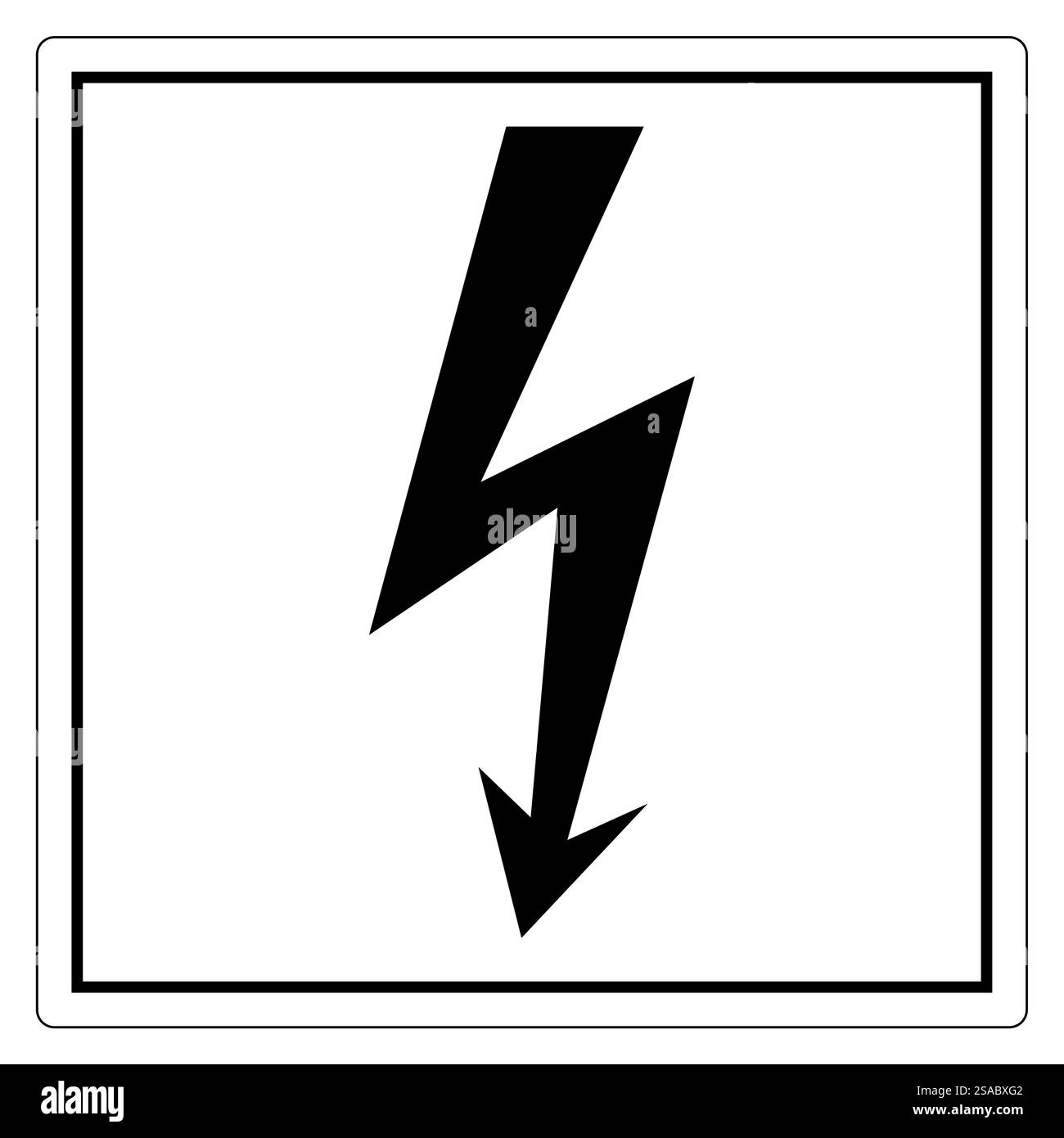 Lightning Bolt Symbol Icon for Safety Signage Stock Vector Image & Art - Alamy