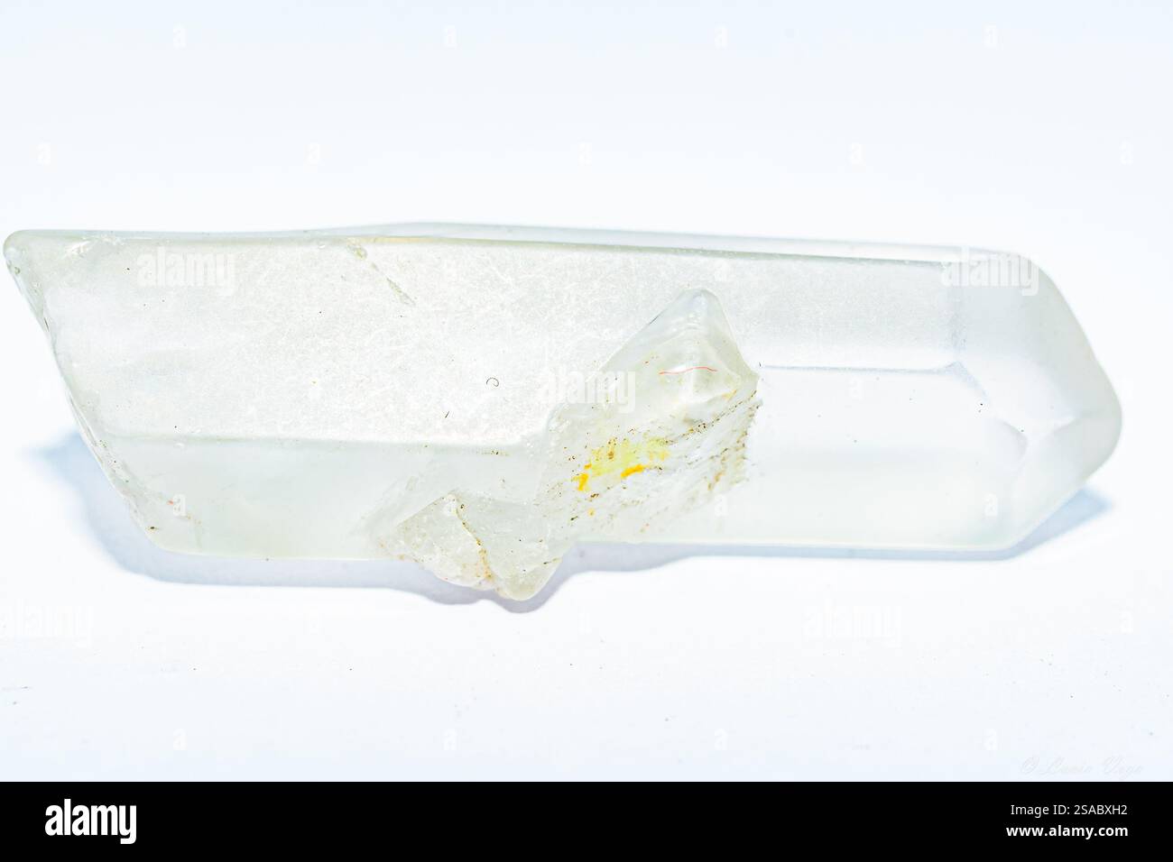 Abridged Clear Quartz Crystal with inclusions of another crystal Stock ...