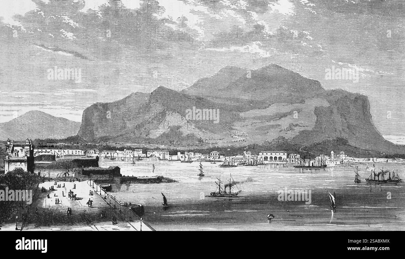 Sea sicily sailboat Black and White Stock Photos & Images - Alamy