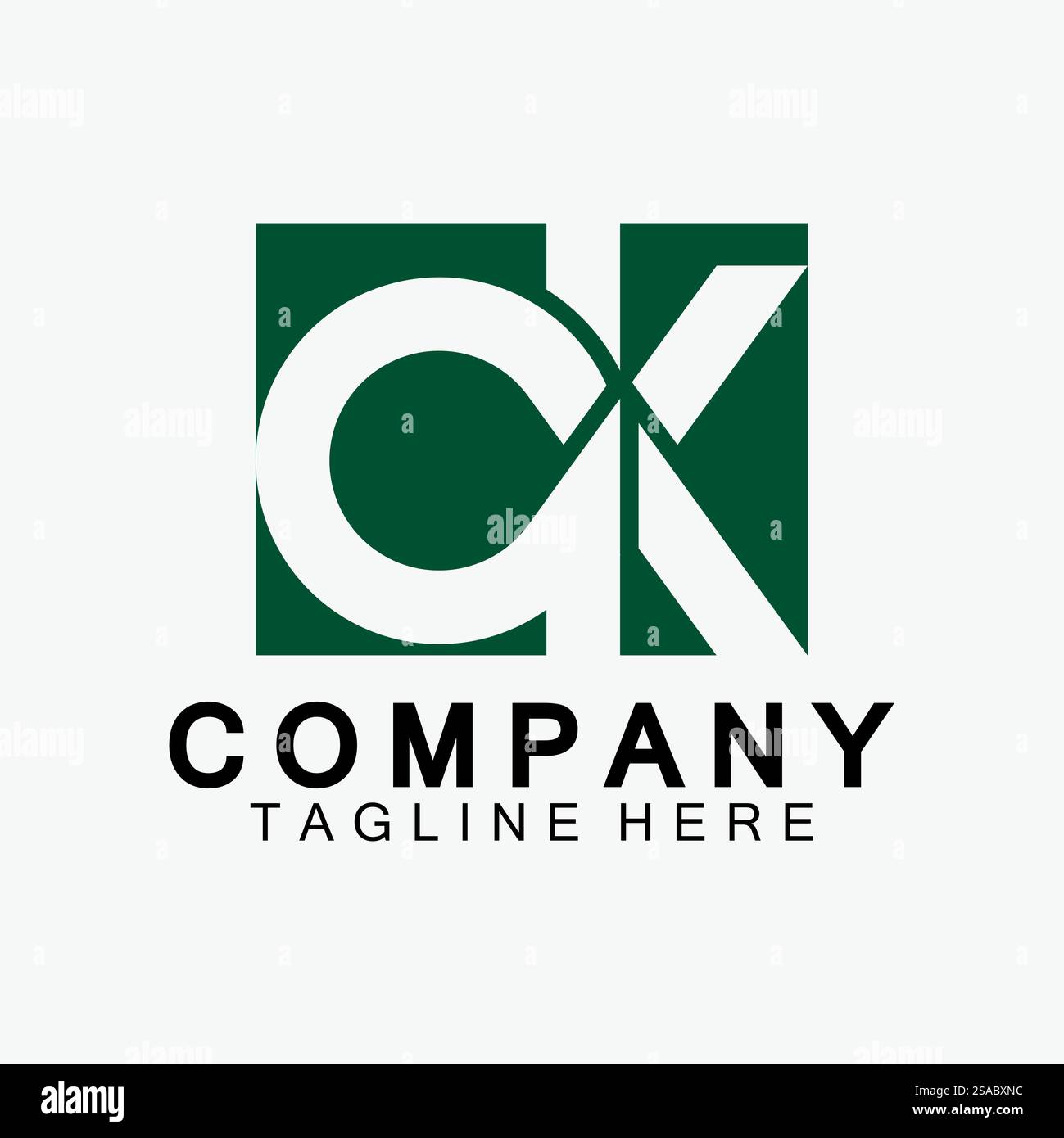 Initial black letter logo Stock Vector Images - Alamy