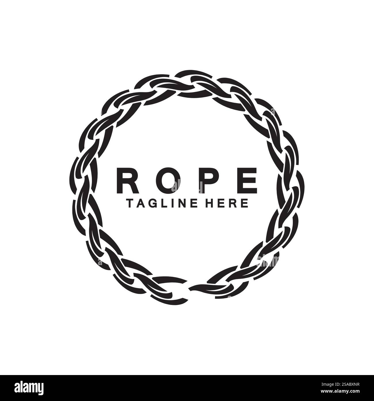 Round circle rope icon symbol Vector isolated on white background Stock ...