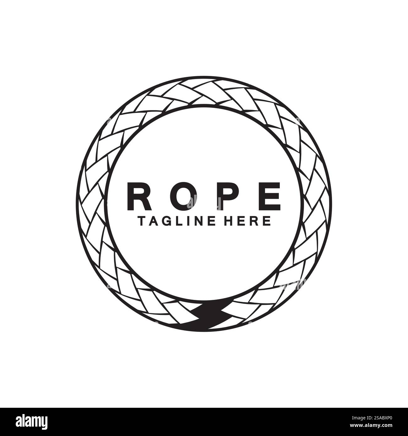 Round circle rope icon symbol Vector isolated on white background Stock ...