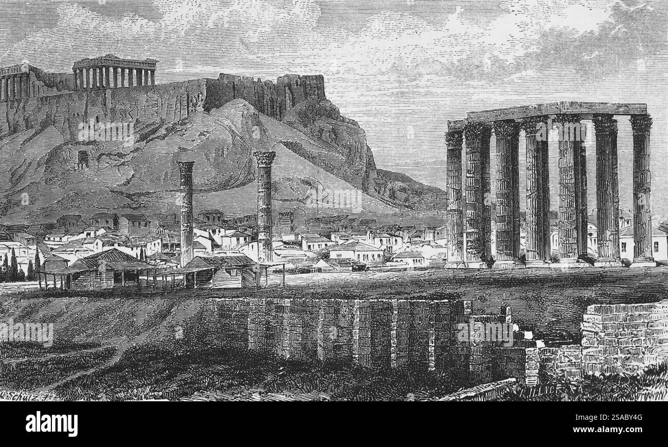 The Acropolis of Athens, an ancient city fortress, temple complex ...