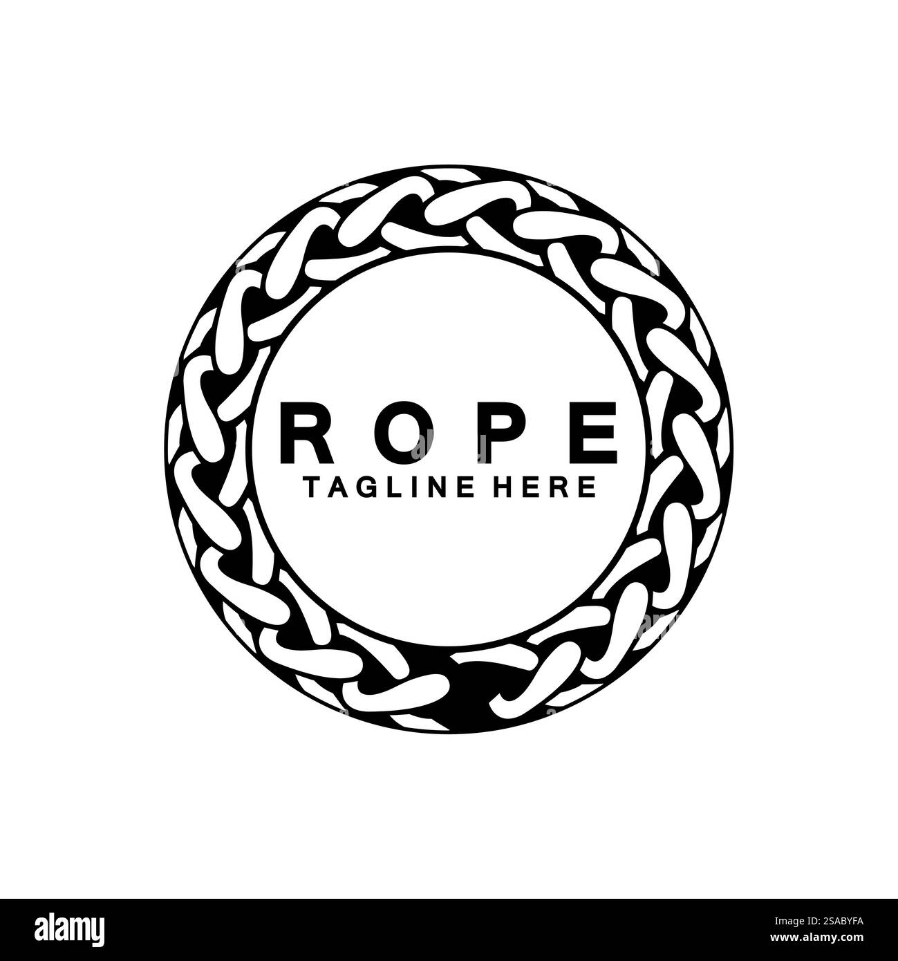 Round circle rope icon symbol Vector isolated on white background Stock ...