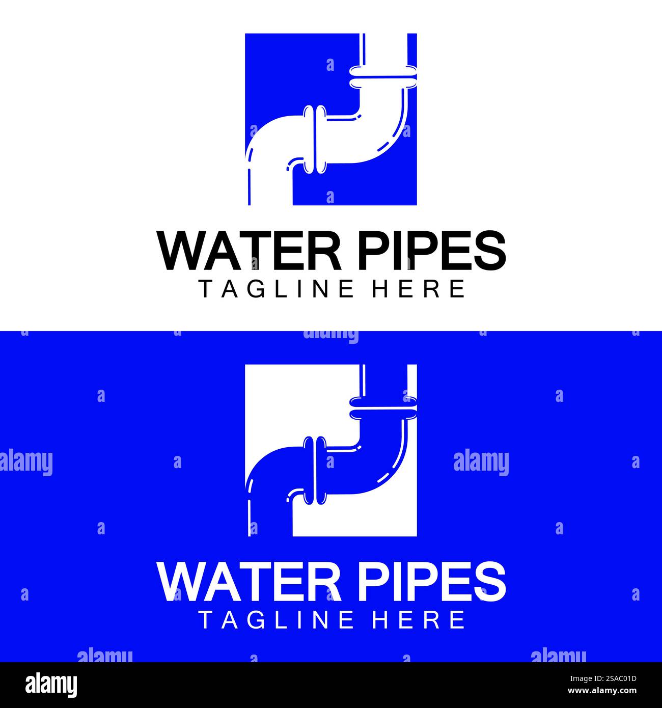 Water Pipes logo icon design template - Vector Stock Vector Image & Art ...