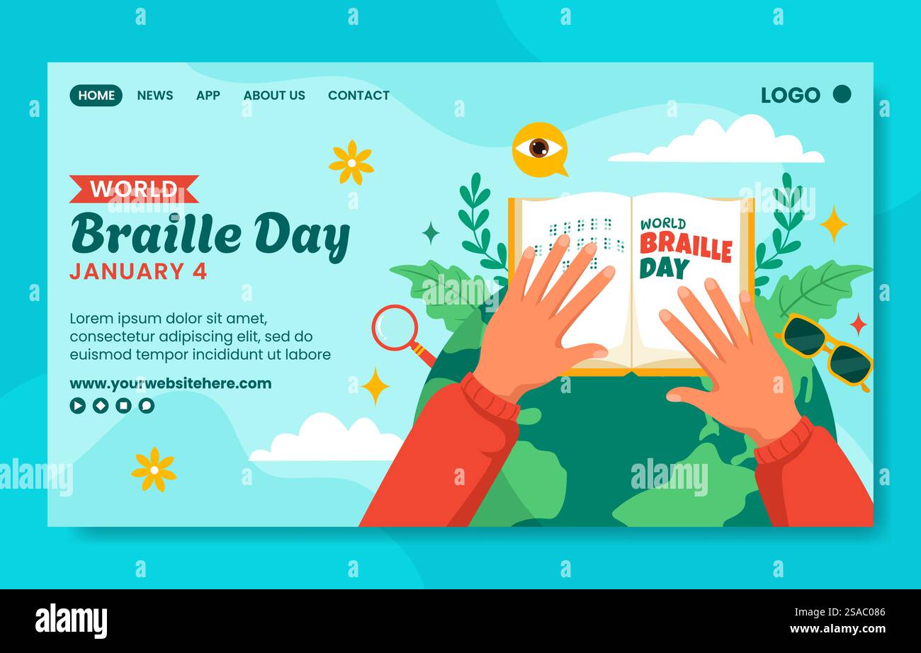 Sign language landing page hi-res stock photography and images - Alamy