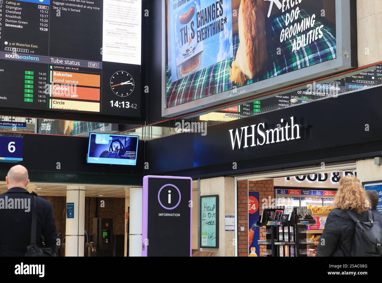 WH Smith reopened in Charing Cross station after reburbishment and a ...