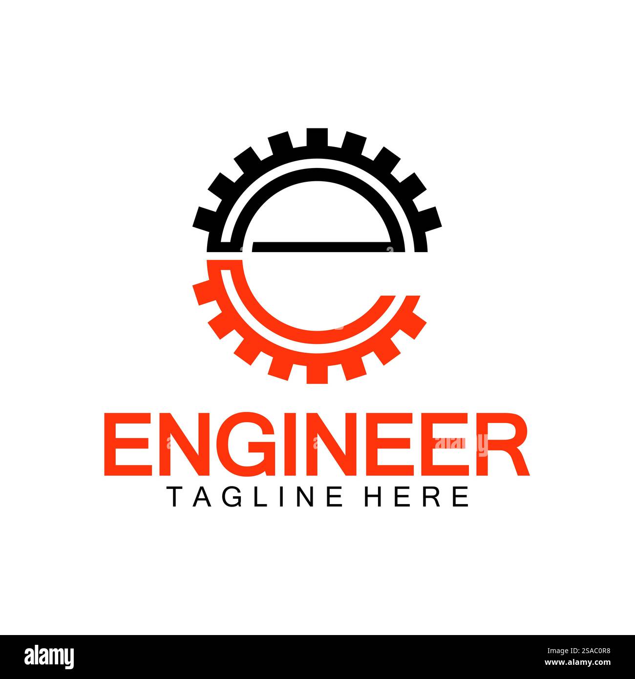 Engineer Logo Design, Letter E Gear Logo, Engineer logo with letter E ...