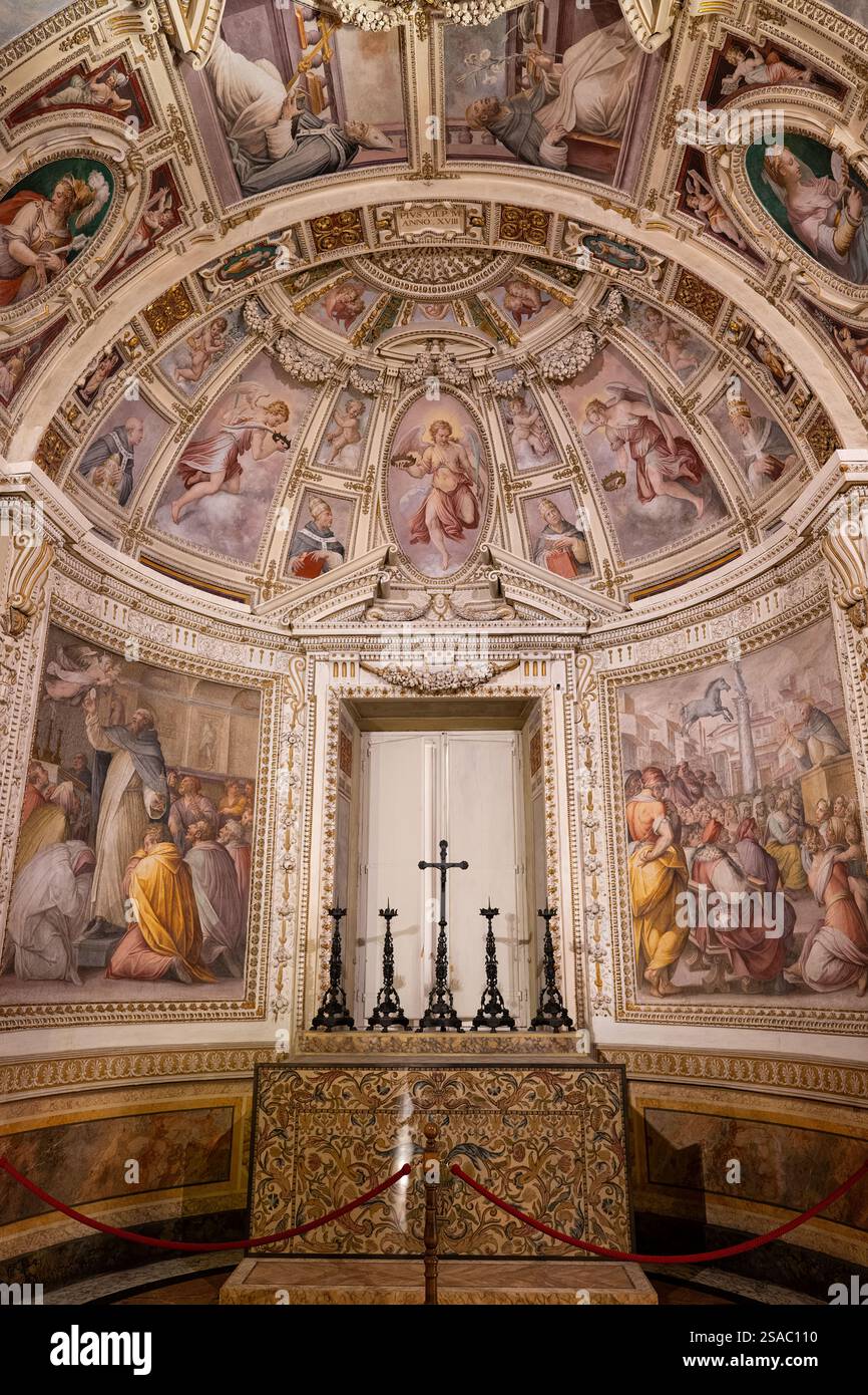 The Chapel of St. Peter Martyr in Vatican Museums. Located in tower ...