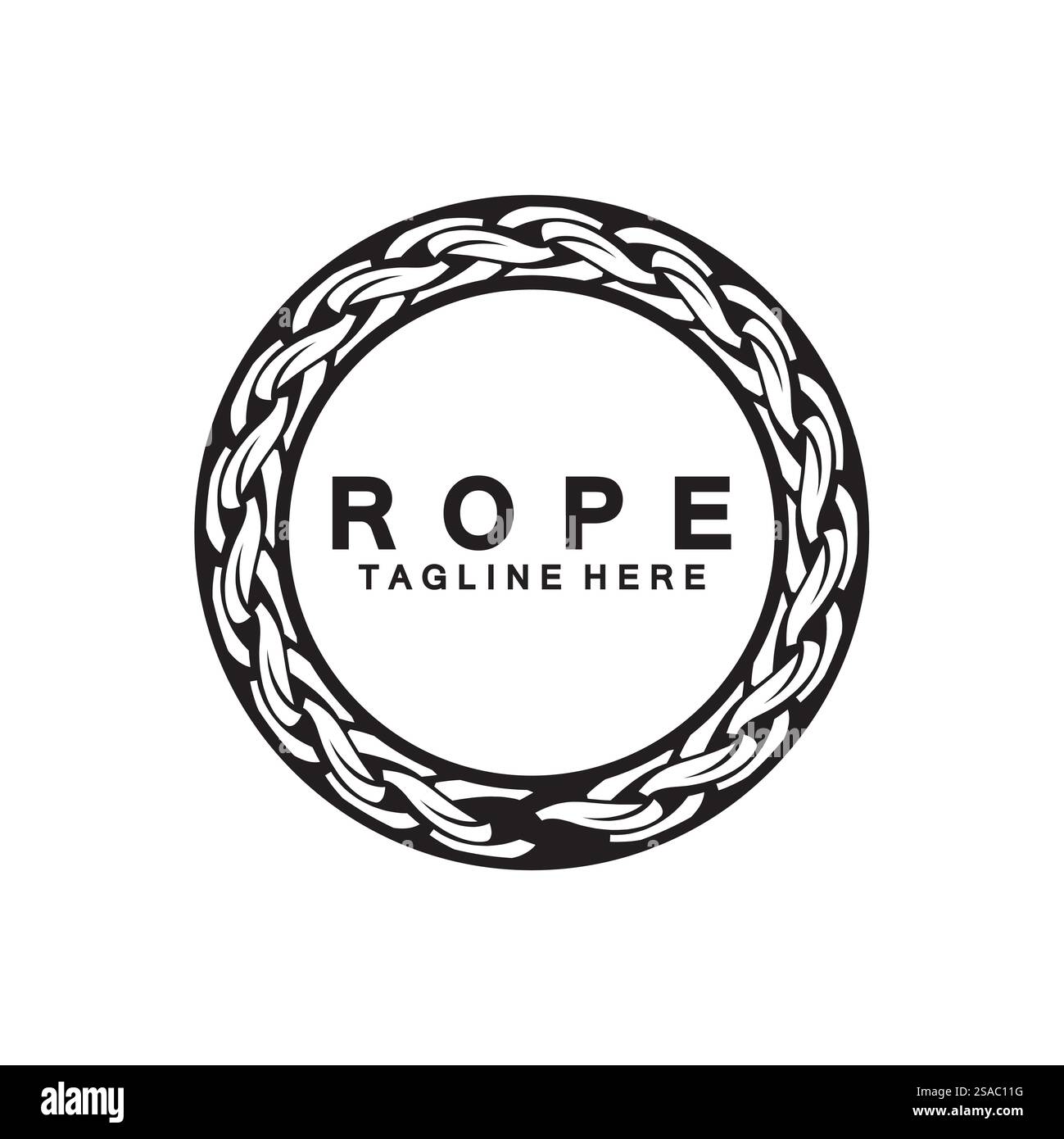Round circle rope icon symbol Vector isolated on white background Stock ...