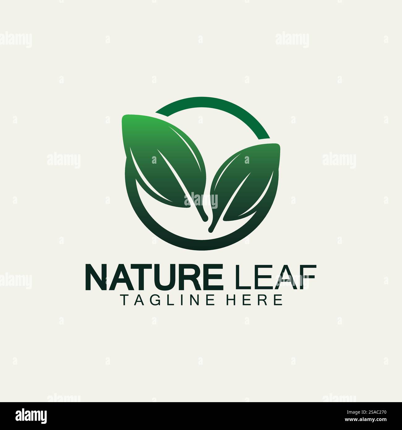 Icon leaf recycle logo hi-res stock photography and images - Alamy