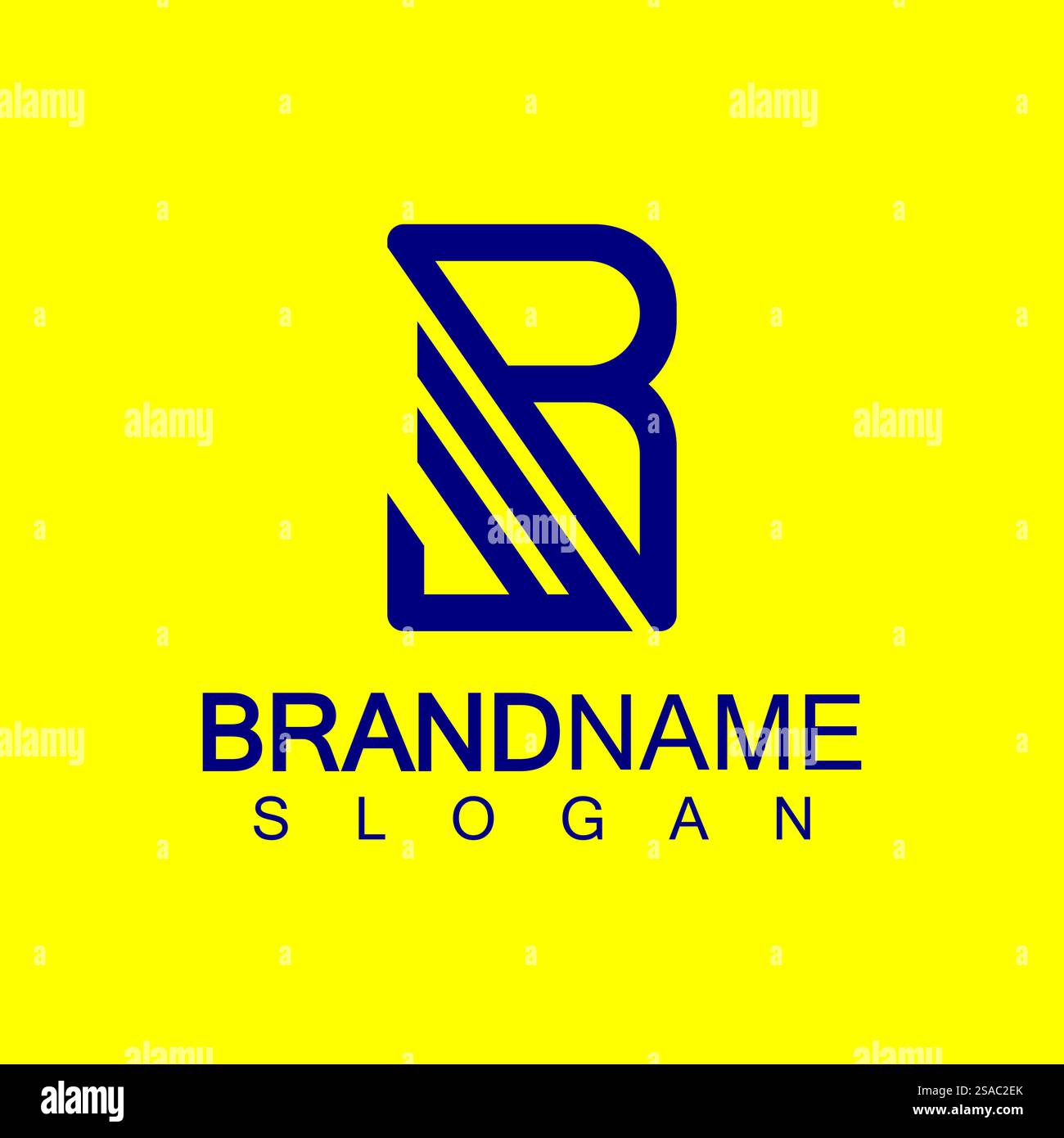 Alphabet Letters BW or WB logo design template Stock Vector Image & Art ...