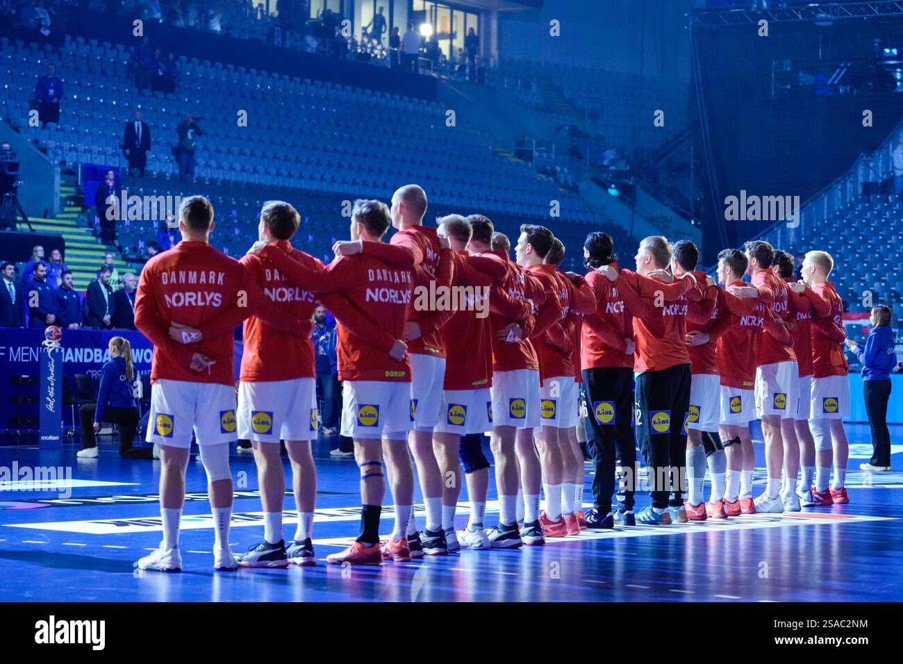 Fornebu 20250129. Denmark during the quarter-final of the World ...