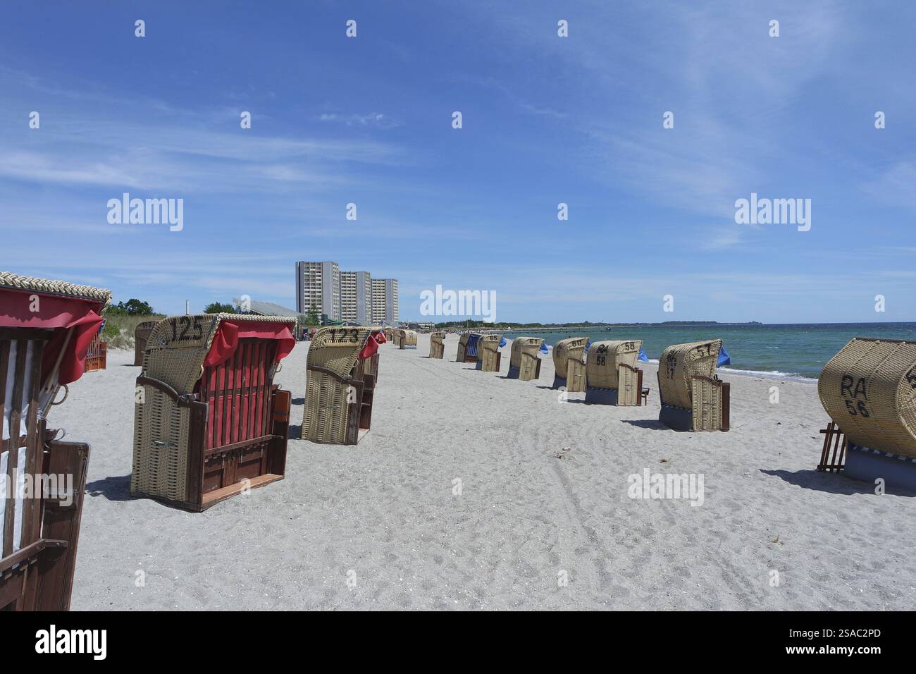 Fehmarn, beach chairs on the south beach Stock Photo - Alamy
