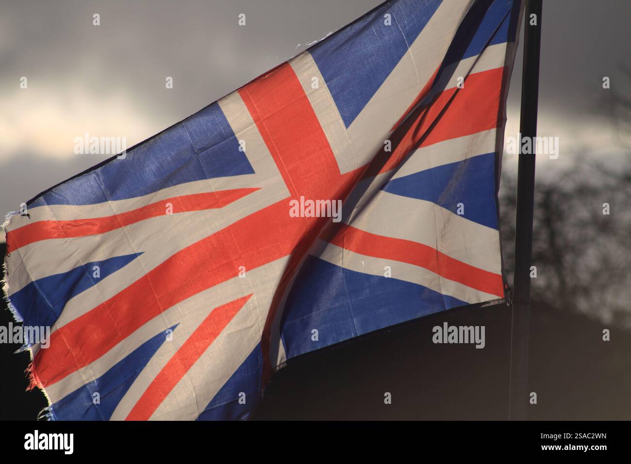 Union Jack flying at Chard Somerset England uk Stock Photo - Alamy