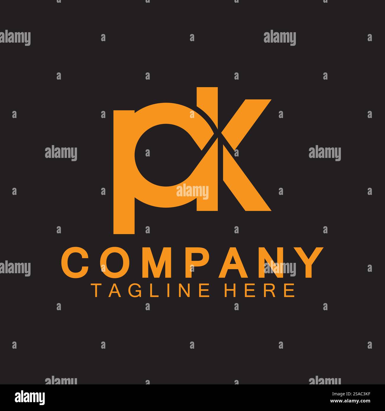 Initial Letter PK Logo Design Vector Template Stock Vector Image & Art - Alamy