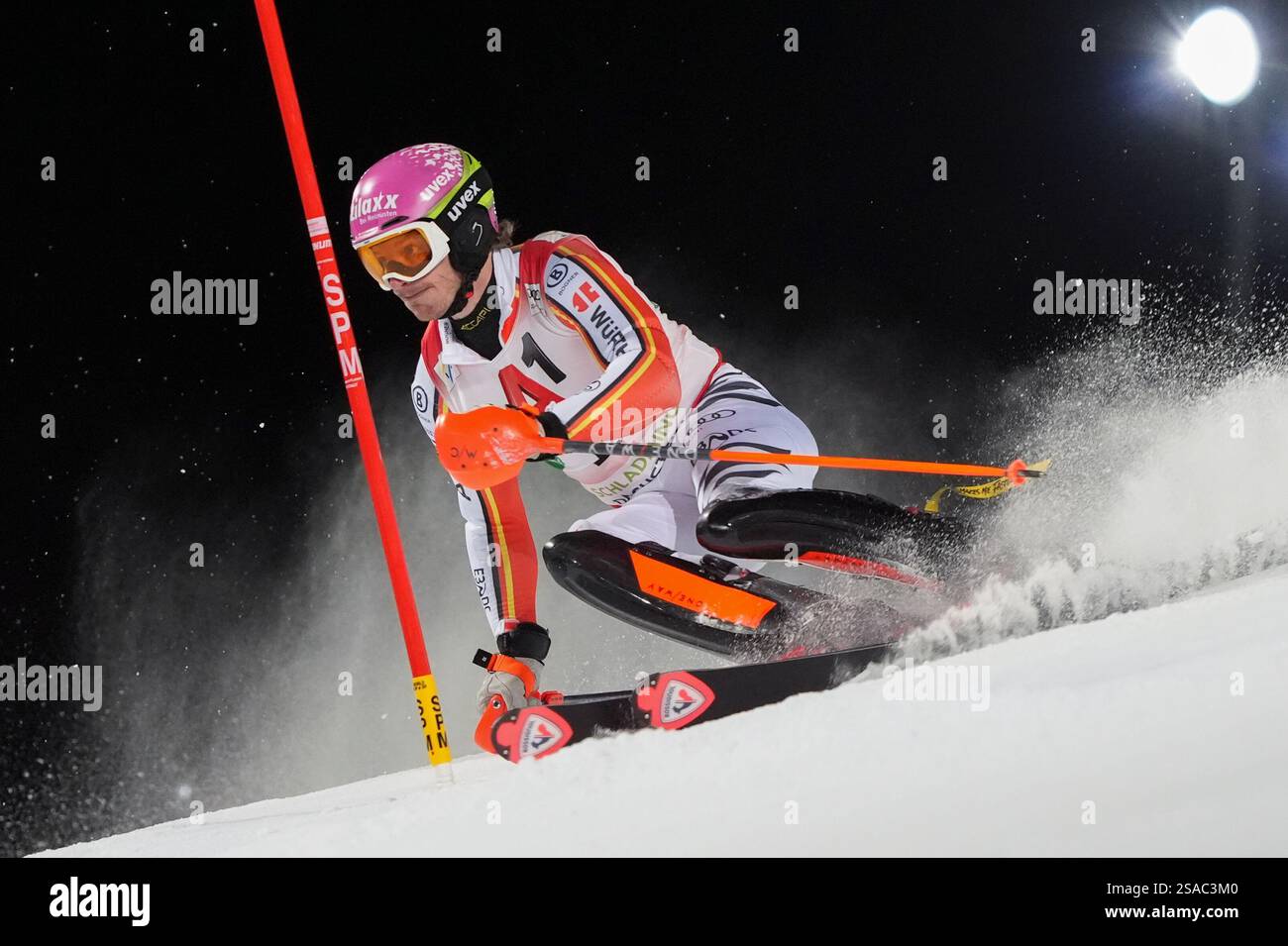Germany's Linus Strasser competes during an alpine ski, men's World Cup ...