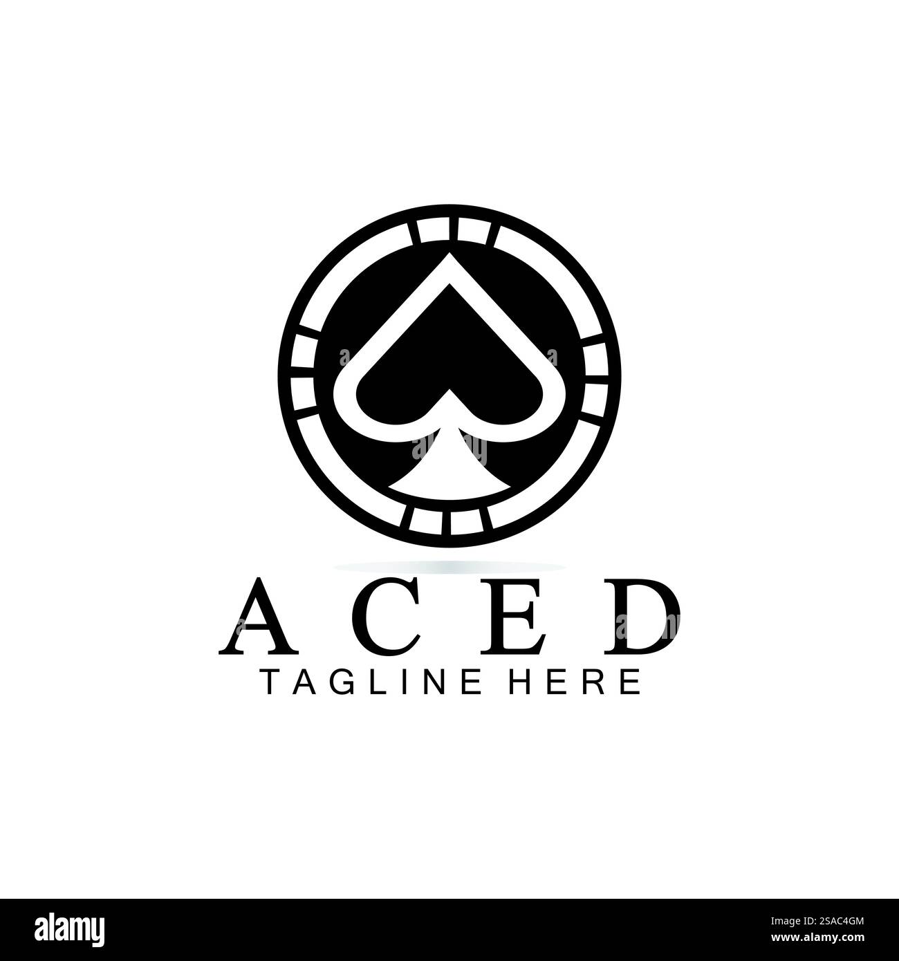Ace logo design hi-res stock photography and images - Alamy
