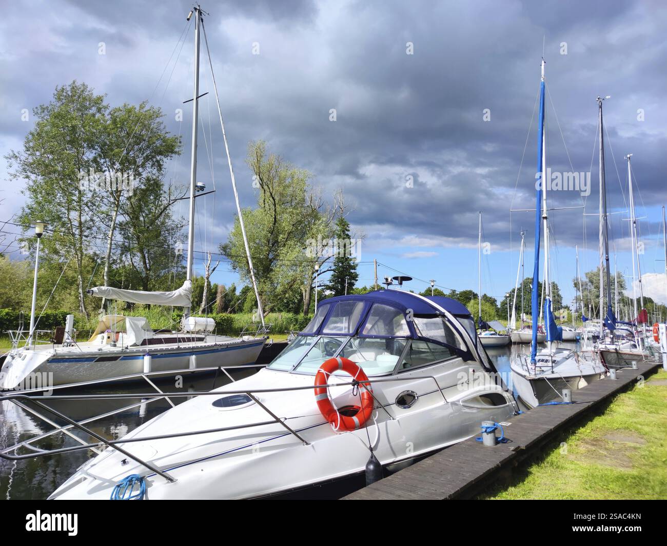 West Pomeranian Sailing Route, Stepnica Stock Photo - Alamy