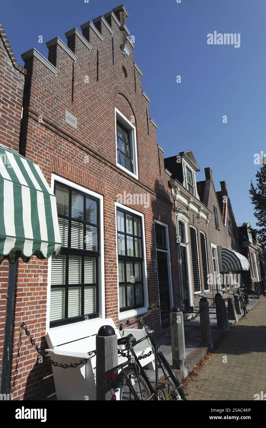 Brick facades in Friesland. Workum, Netherlands Stock Photo - Alamy