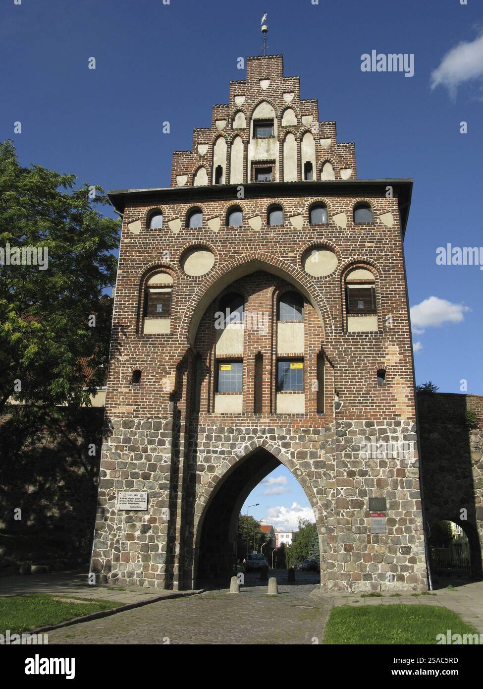Brick Gothic in Pomerania, Pyritz Tor Stock Photo - Alamy