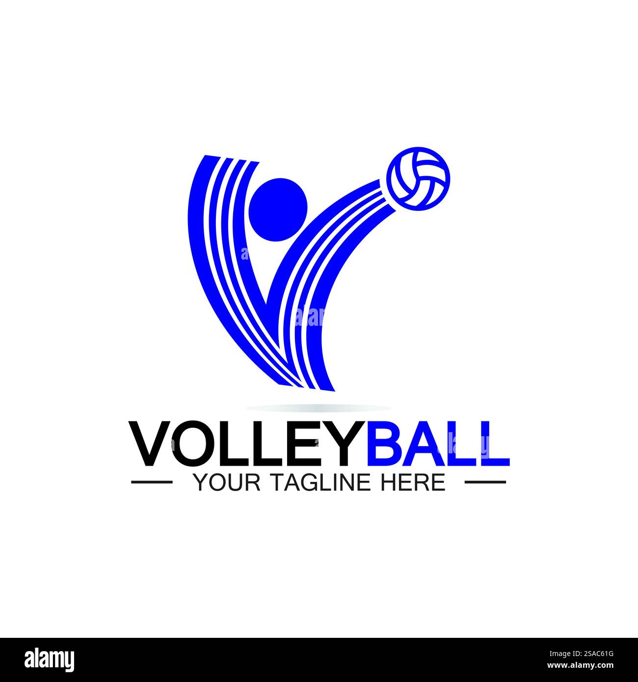Volleyball logo icon design vector template, Modern design, isolated on ...