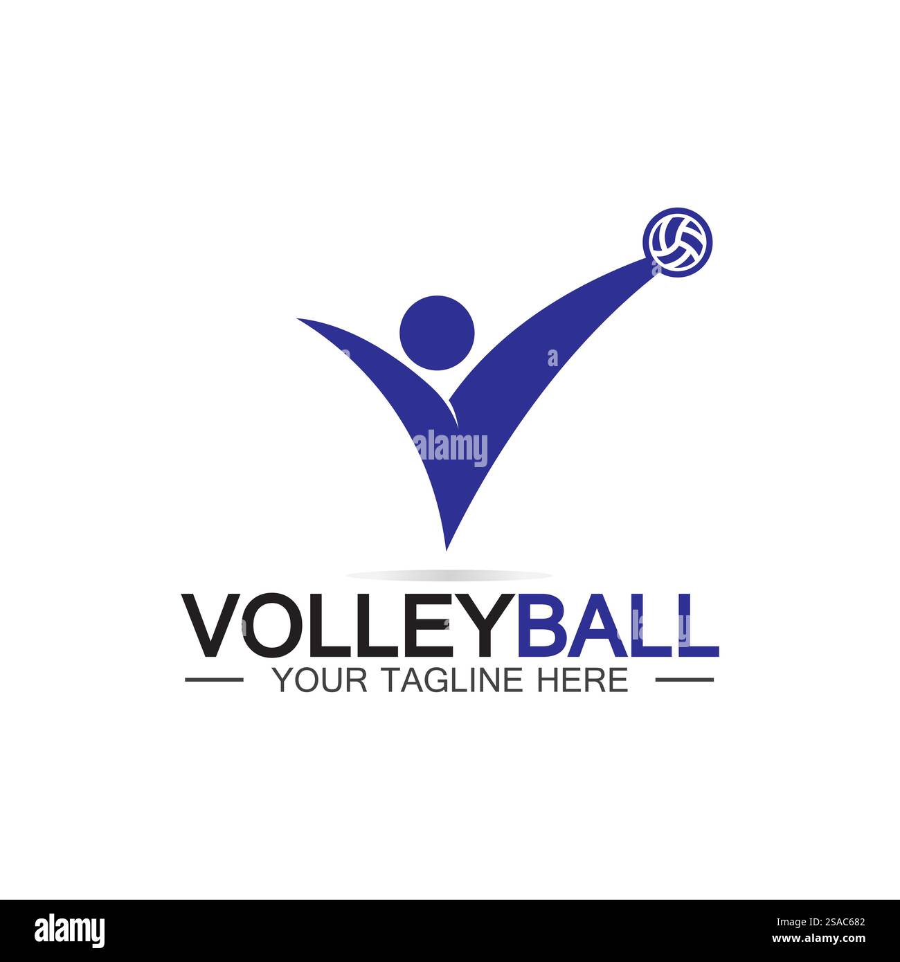 Volleyball logo icon design vector template, Modern design, isolated on ...