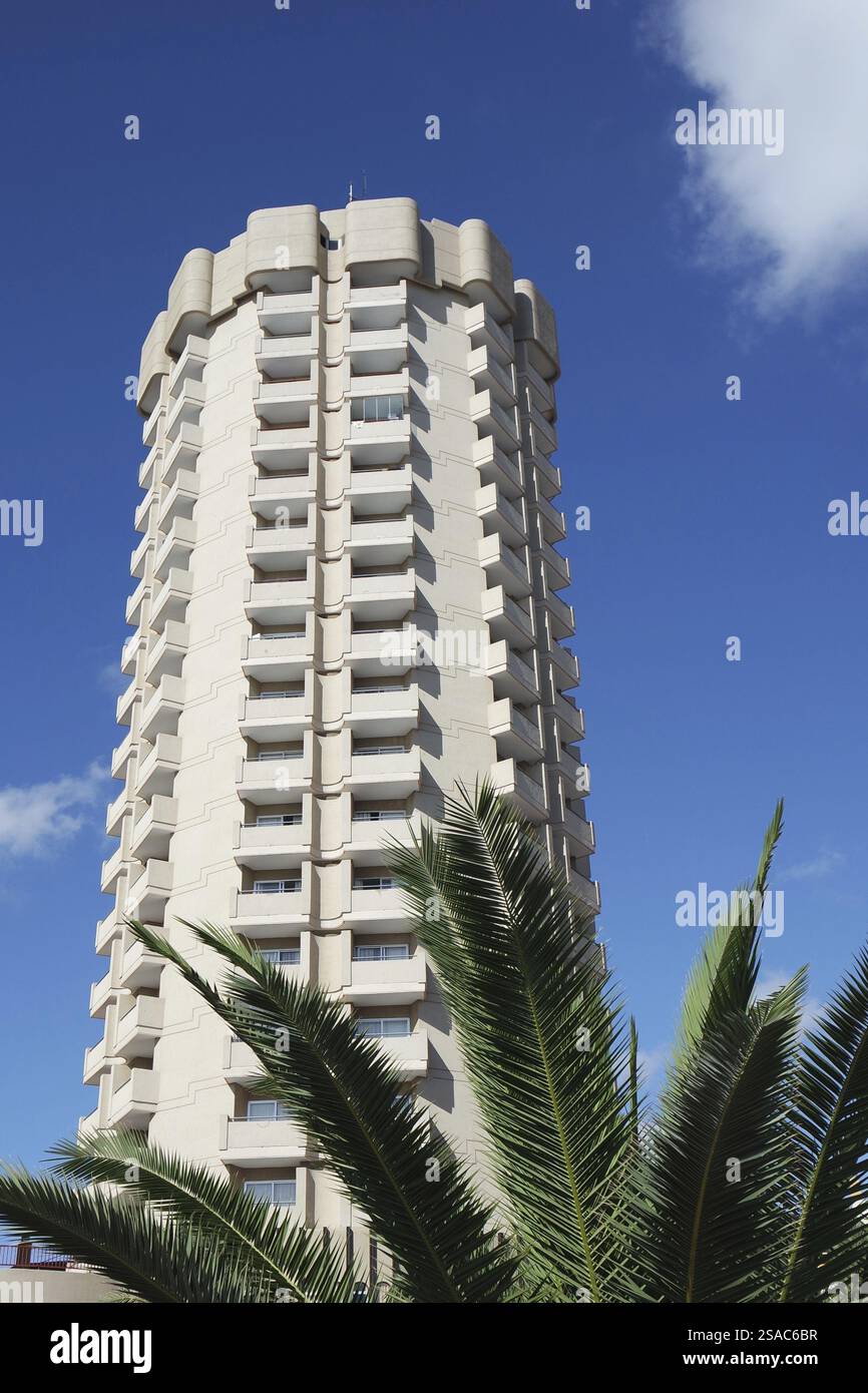 High-rise building in holiday resort, Andalusia Stock Photo - Alamy