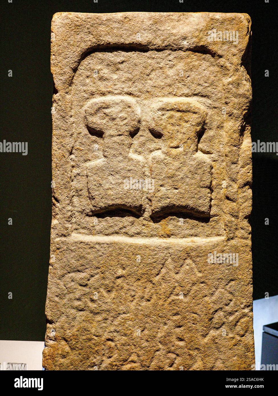 Funerary stela, III-IV centuries AD, Elorriaga, Lemoa, Arkeologi Museoa ...