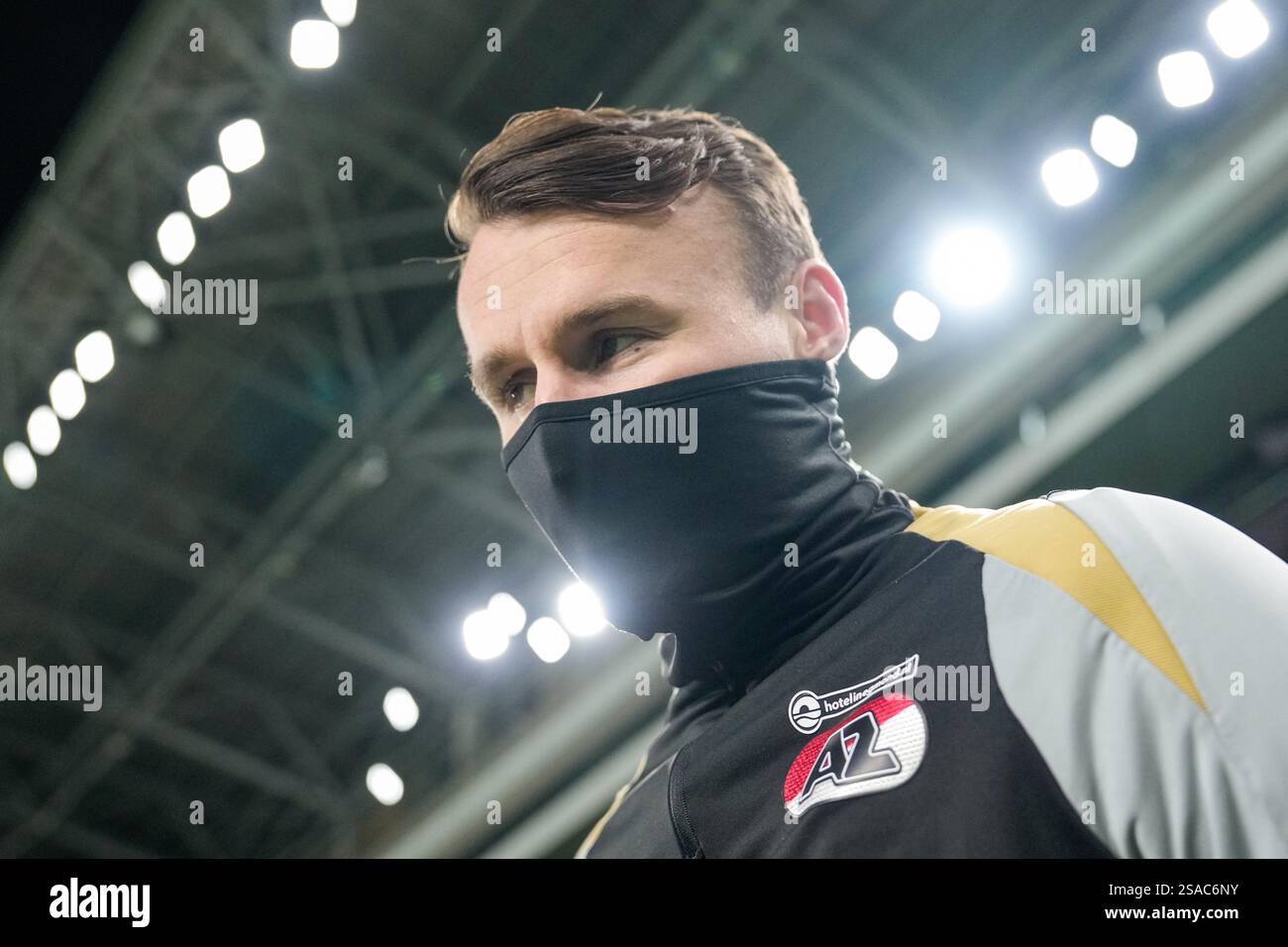 BUDAPEST, HUNGARY - JANUARY 29: Peer Koopmeiners of AZ enters the field ...
