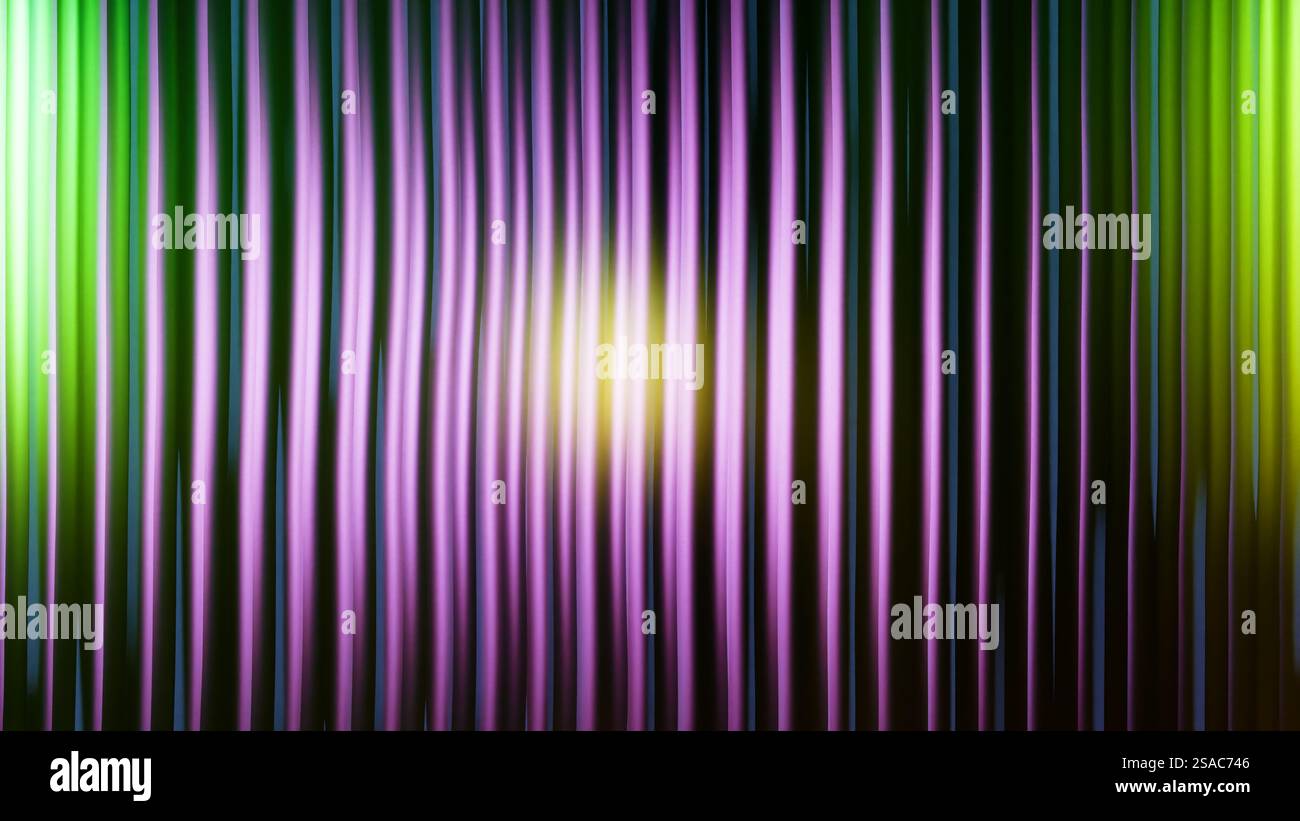 Abstract colorful fluted glass lines. 3d rendering Stock Photo - Alamy