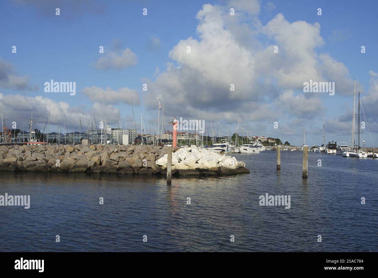 Harbour entrance. Baltic Sea marina in Kuehlungsborn Stock Photo - Alamy