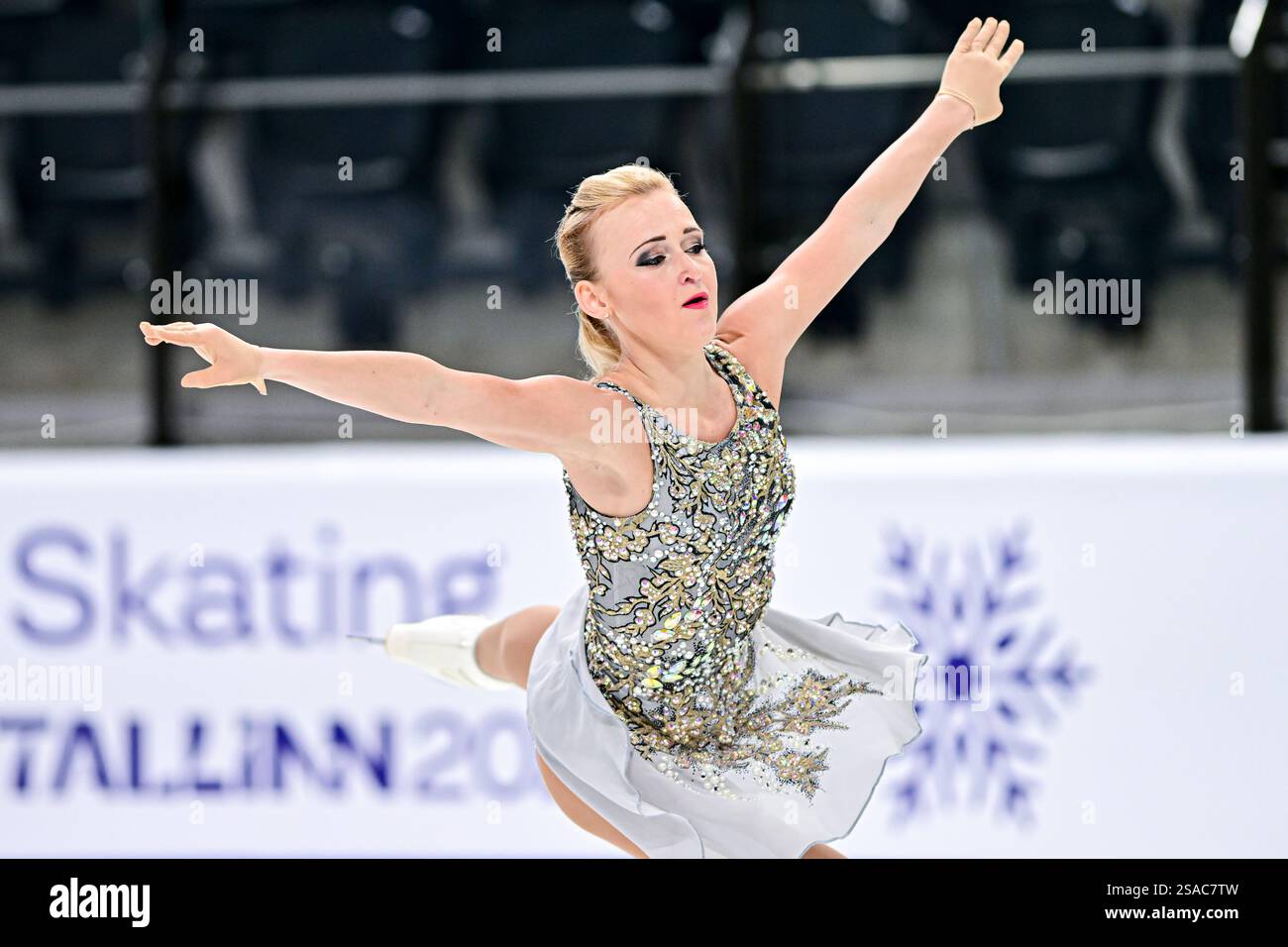 Antonina DUBININA (SRB), during Women Short Program, at the ISU ...