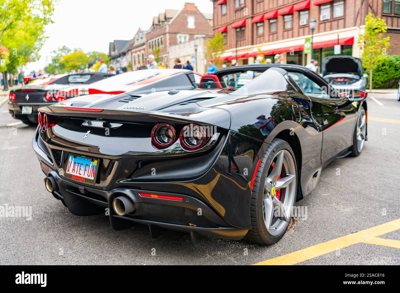 Chicago, Illinois - September 29, 2024: Ferrari F8 Spider or Tributo ...