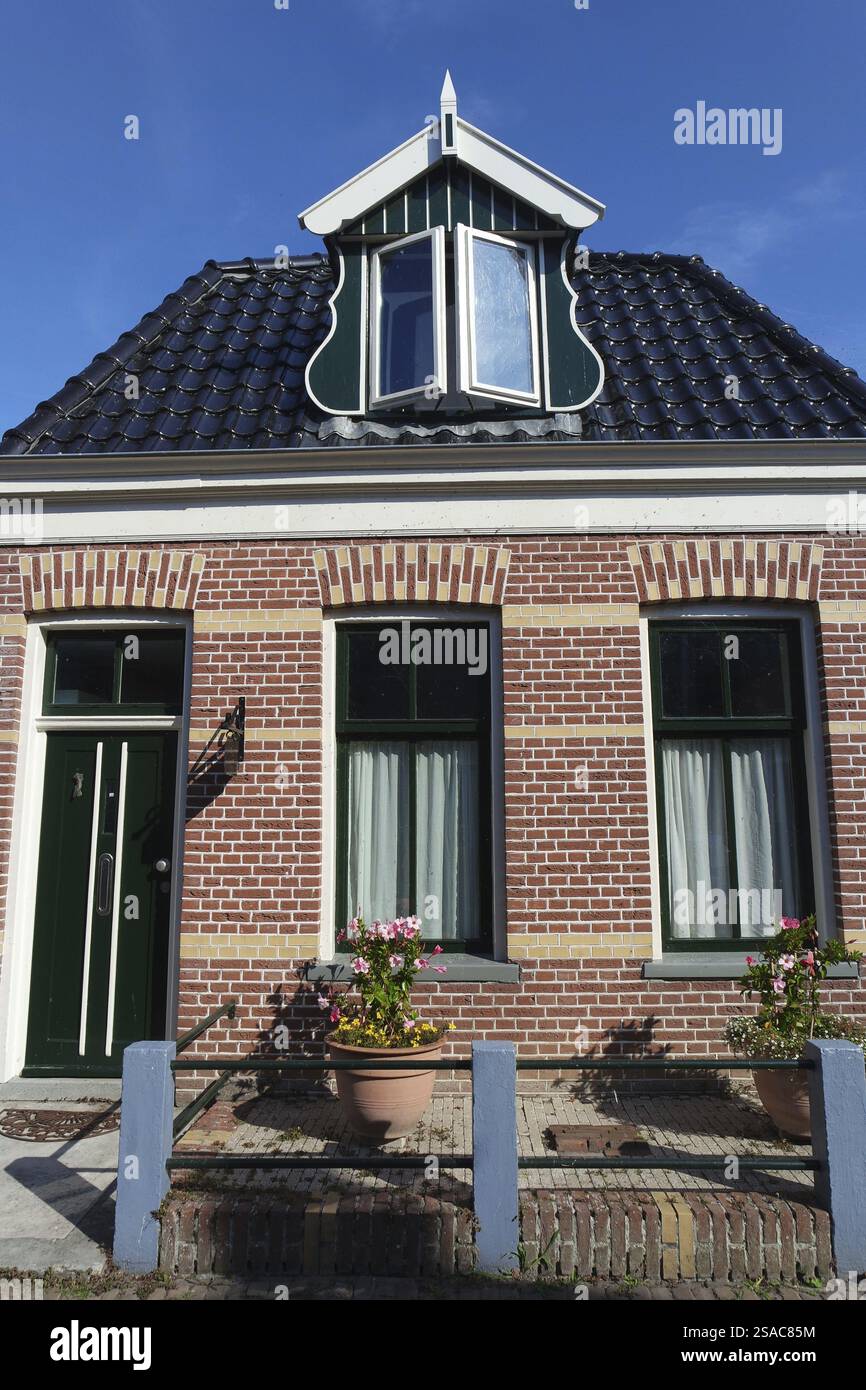 Gabled house with dormer window. Friesland, Netherlands Stock Photo - Alamy