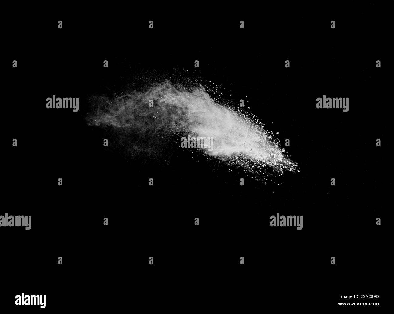 White cloud of powdery substance is in the air Stock Photo - Alamy