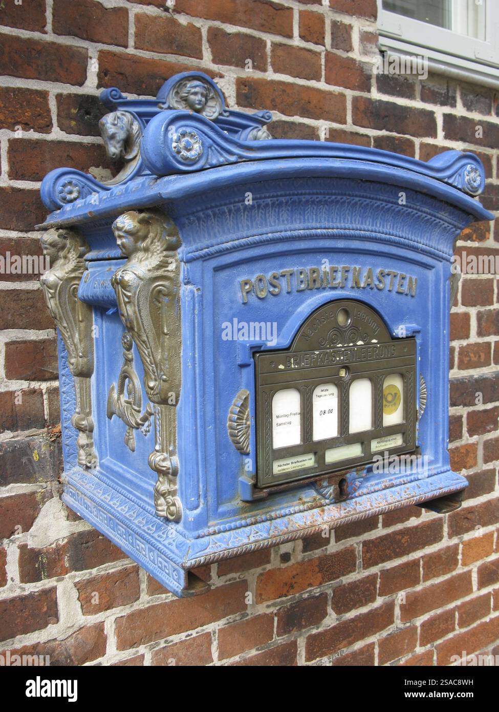 Replica of an Art Nouveau letterbox Stock Photo - Alamy