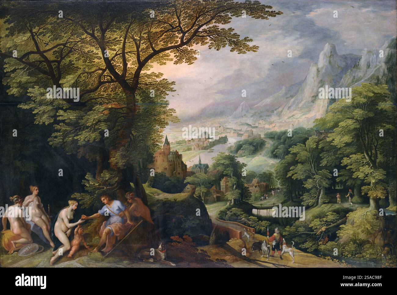 Landscape with the Judgement of Paris, in Mannerist world landscape ...