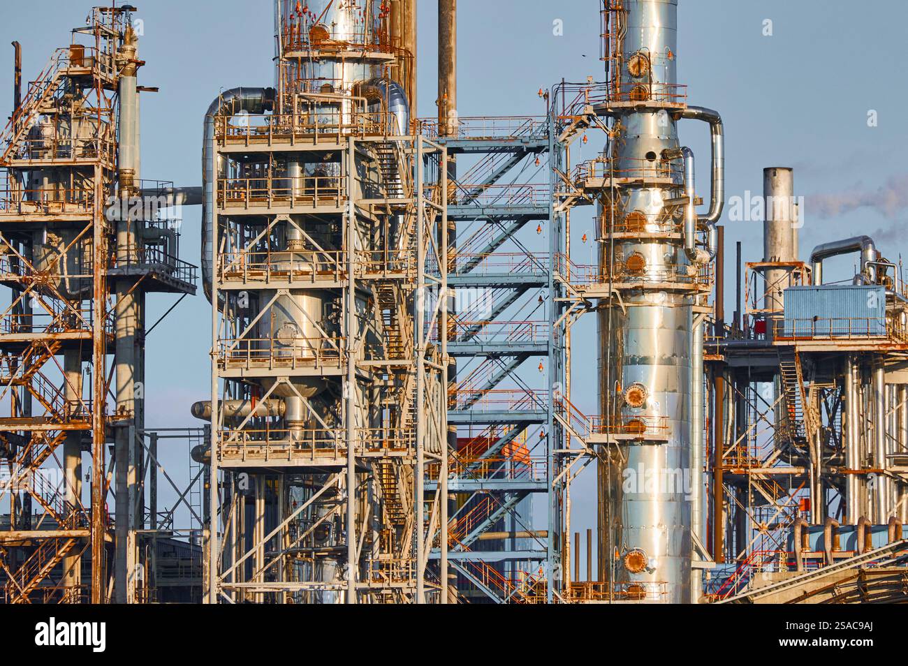 Industrial distillation column and chemical plant structure showcasing ...