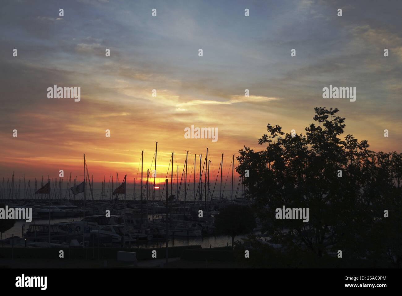 Start of the day in the harbour, Groemitz Stock Photo - Alamy